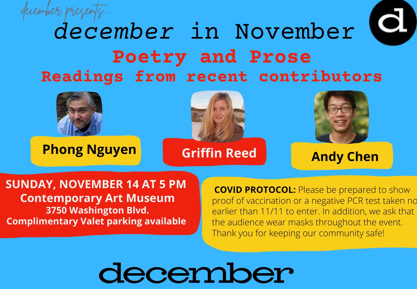 december in November: Poetry and Prose - Contemporary Art Museum St. Louis